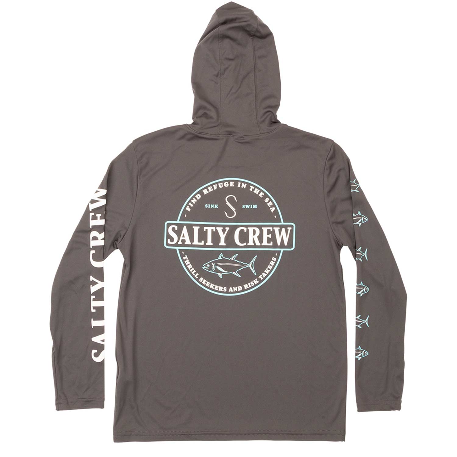 SALTY CREW Men's Deepsea Hooded Rash Guard