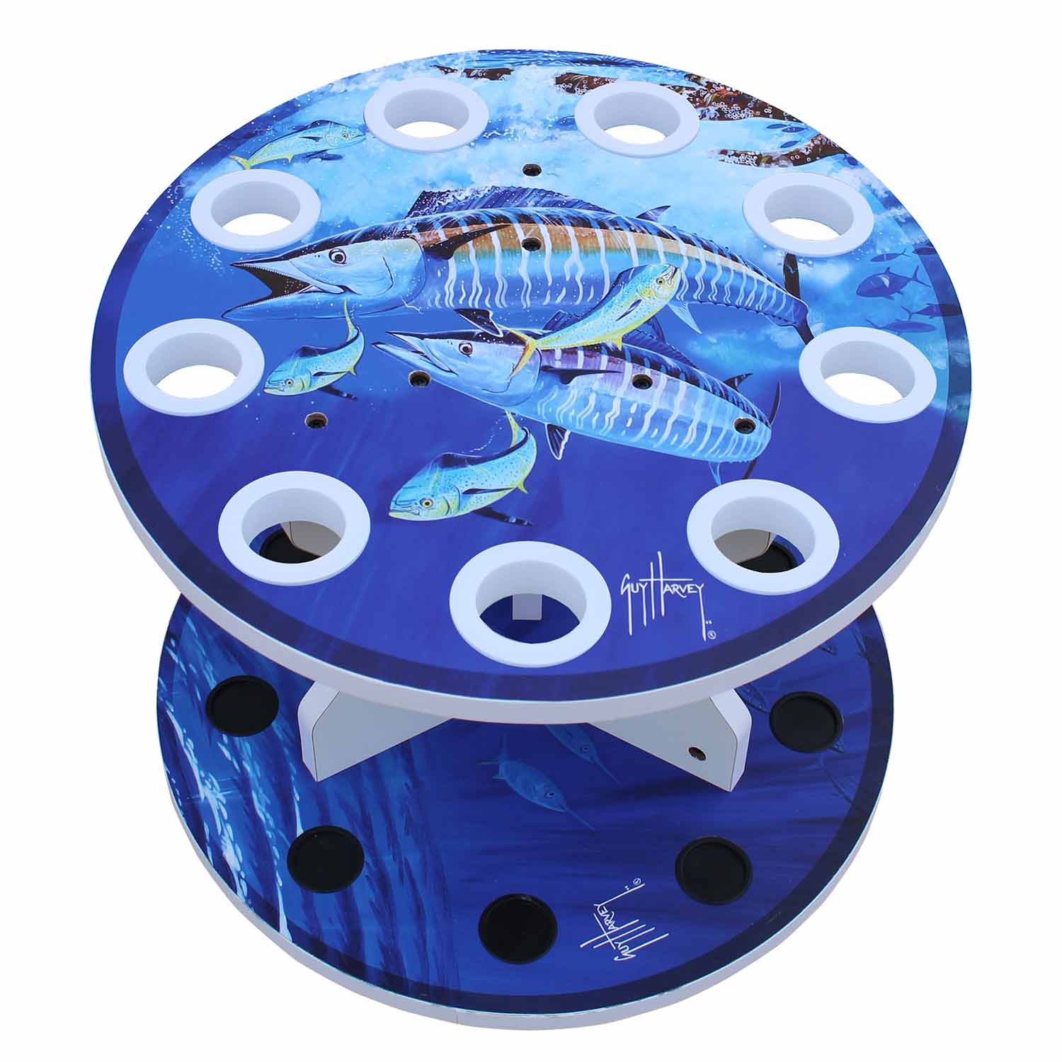 RUSH CREEK CREATIONS Guy Harvey Wahoo Spinning 9 Fishing Rod Storage ...