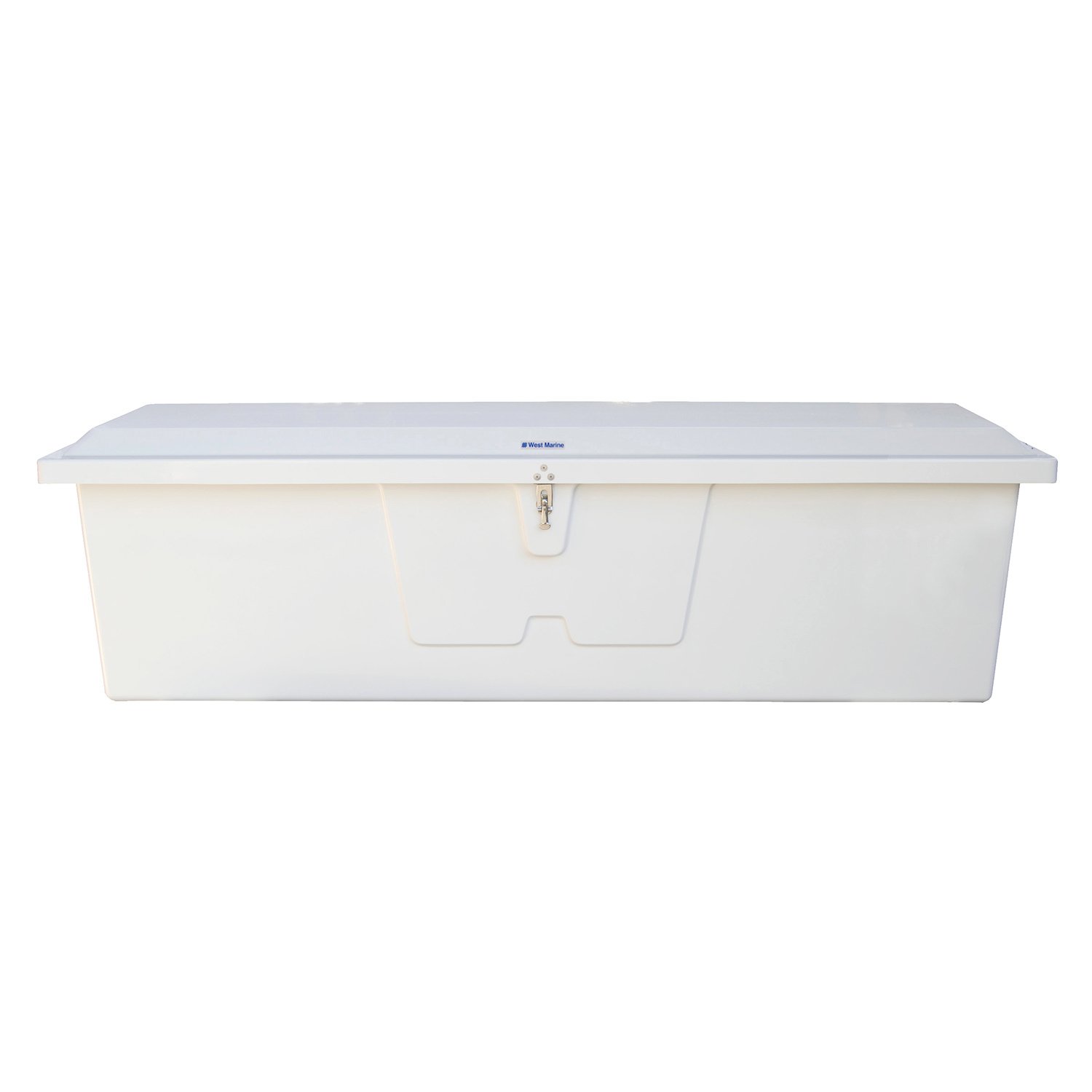 Large West Marine Fiberglass Dock Box - Durable, 1-Year Warranty