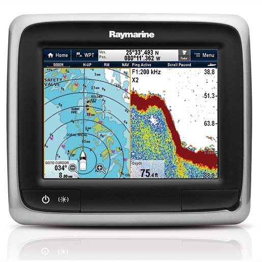 RAYMARINE a67 Multi-Function Display with Sonar and Rest of World Charts