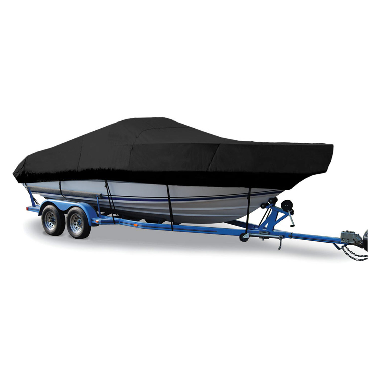 TAYLOR MADE Walk-Around Cuddy Cover, I/O, Black, Hot Shot, 25'5"-26'4 ...