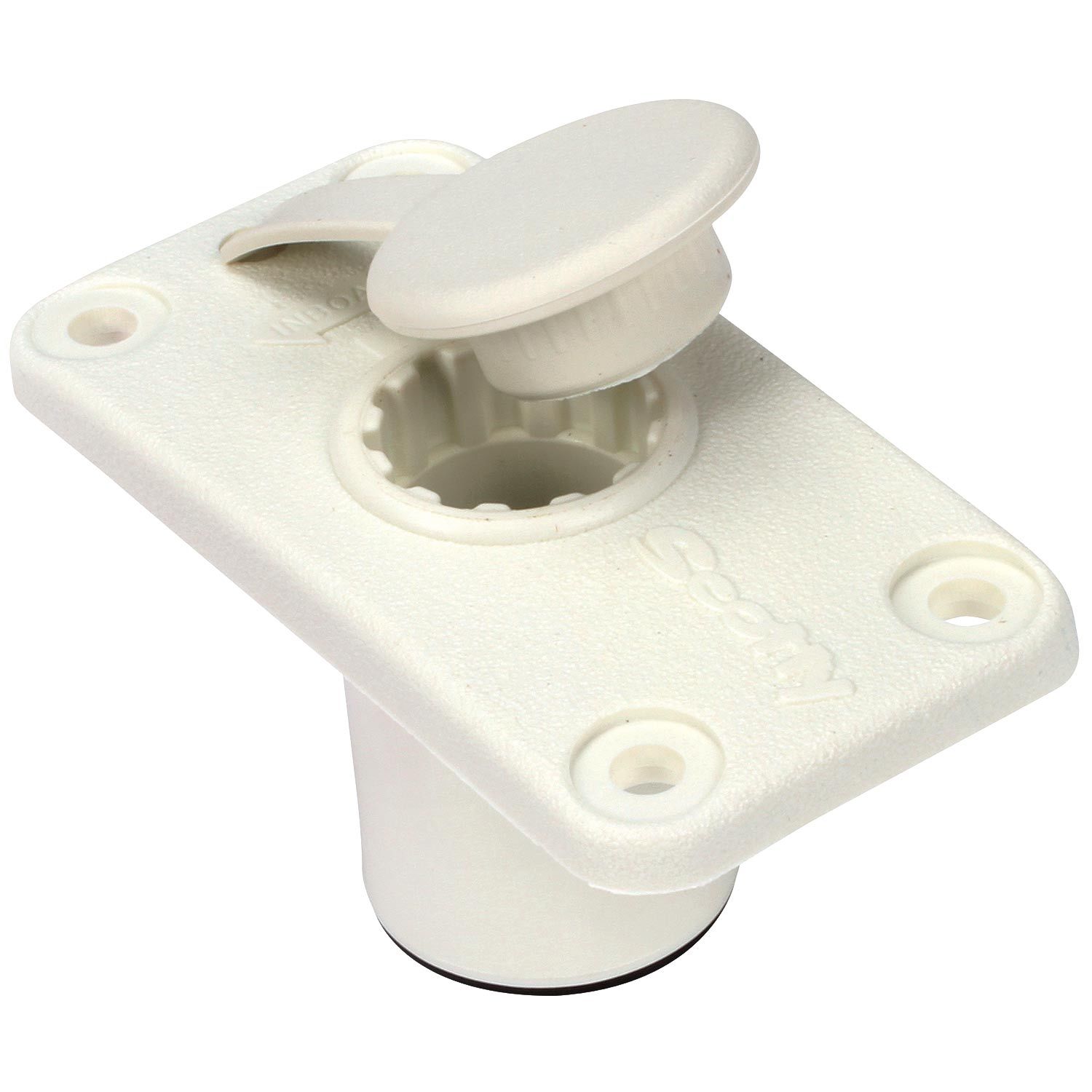 SCOTTY Rectangular Flush Deck Mount With Splash Cover