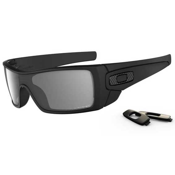 OAKLEY Polarized Batwolf Sunglasses, Matte Black Frames with Gray ...