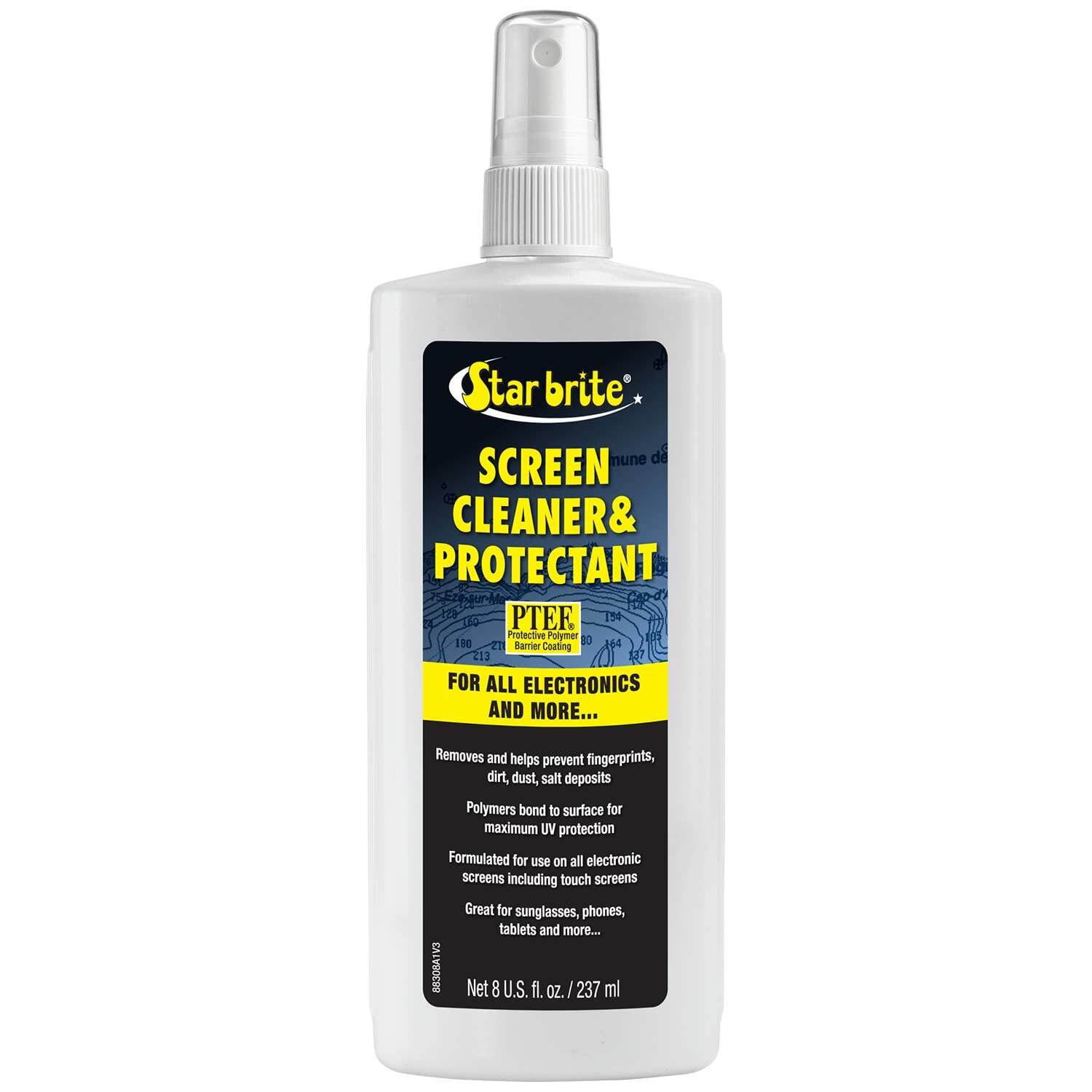 STAR BRITE Screen Cleaner and Protectant with PTEF, 8oz.
