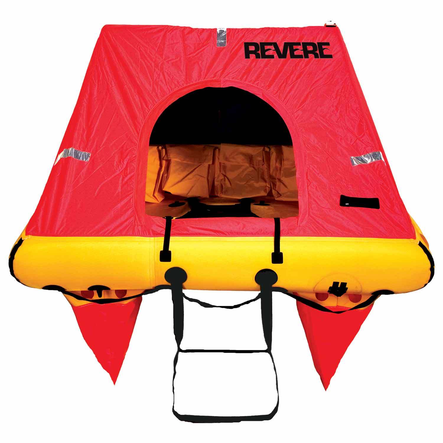 REVERE SURVIVAL Coastal Elite 6-Person Life Raft Canister