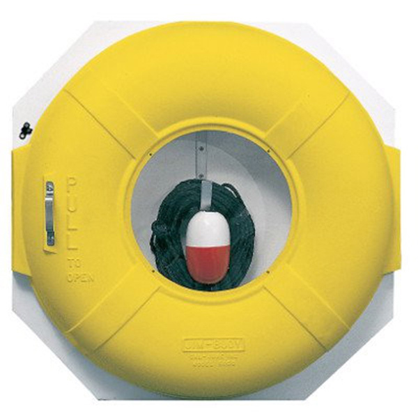 JIM BUOY Yellow Cabinet for 20" Dia. Life Ring