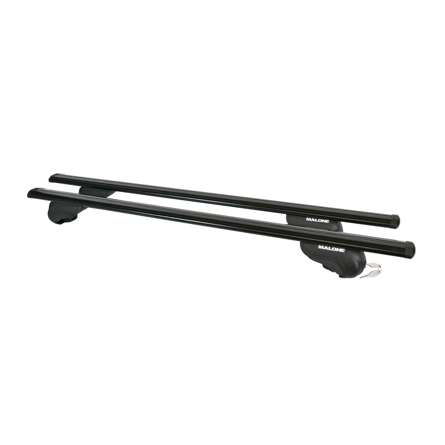 MALONE AUTO RACKS AirFlow2 Alum Aero Cross Rail System, 58", Black