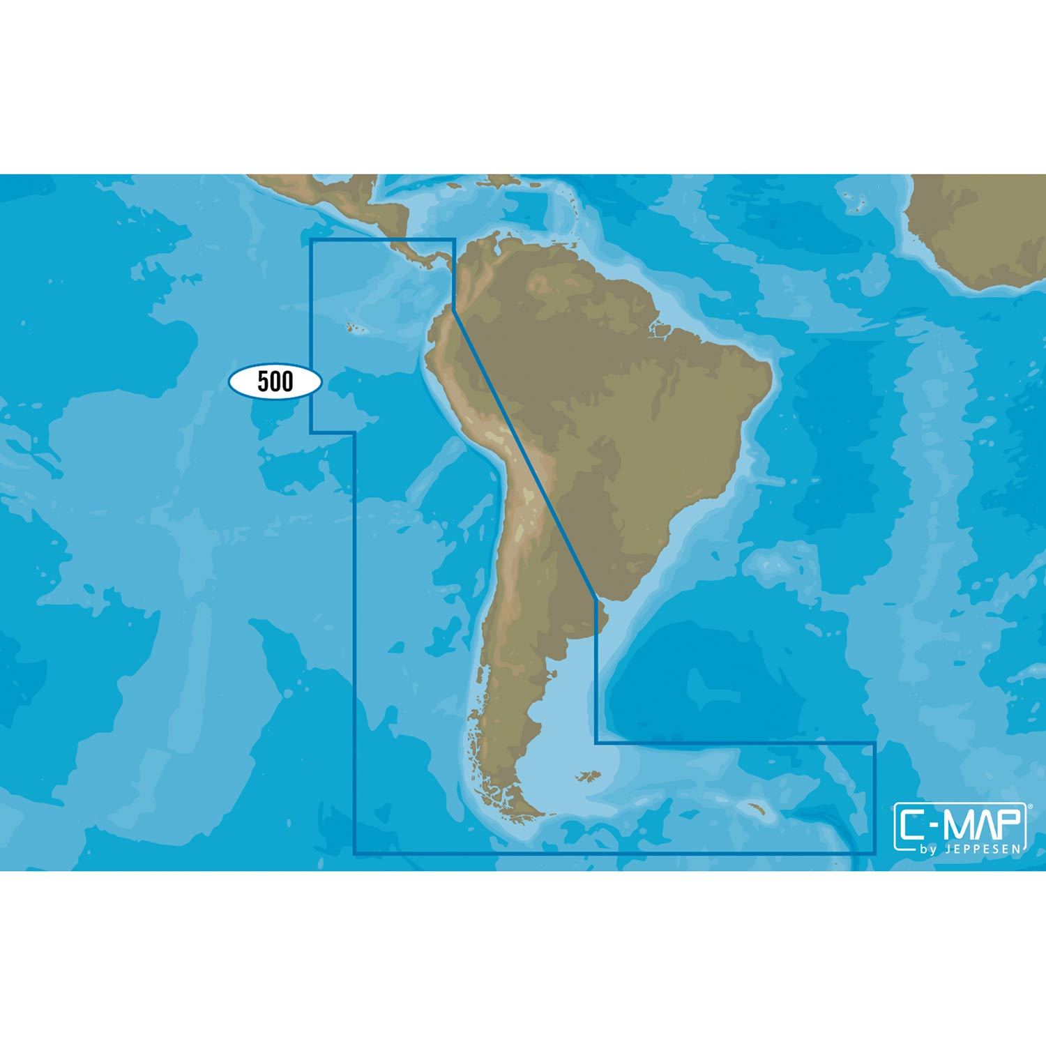 C-MAP SA-M500 Costa Rica to Chile to Falklands C-MAP MAX Chart C-Card