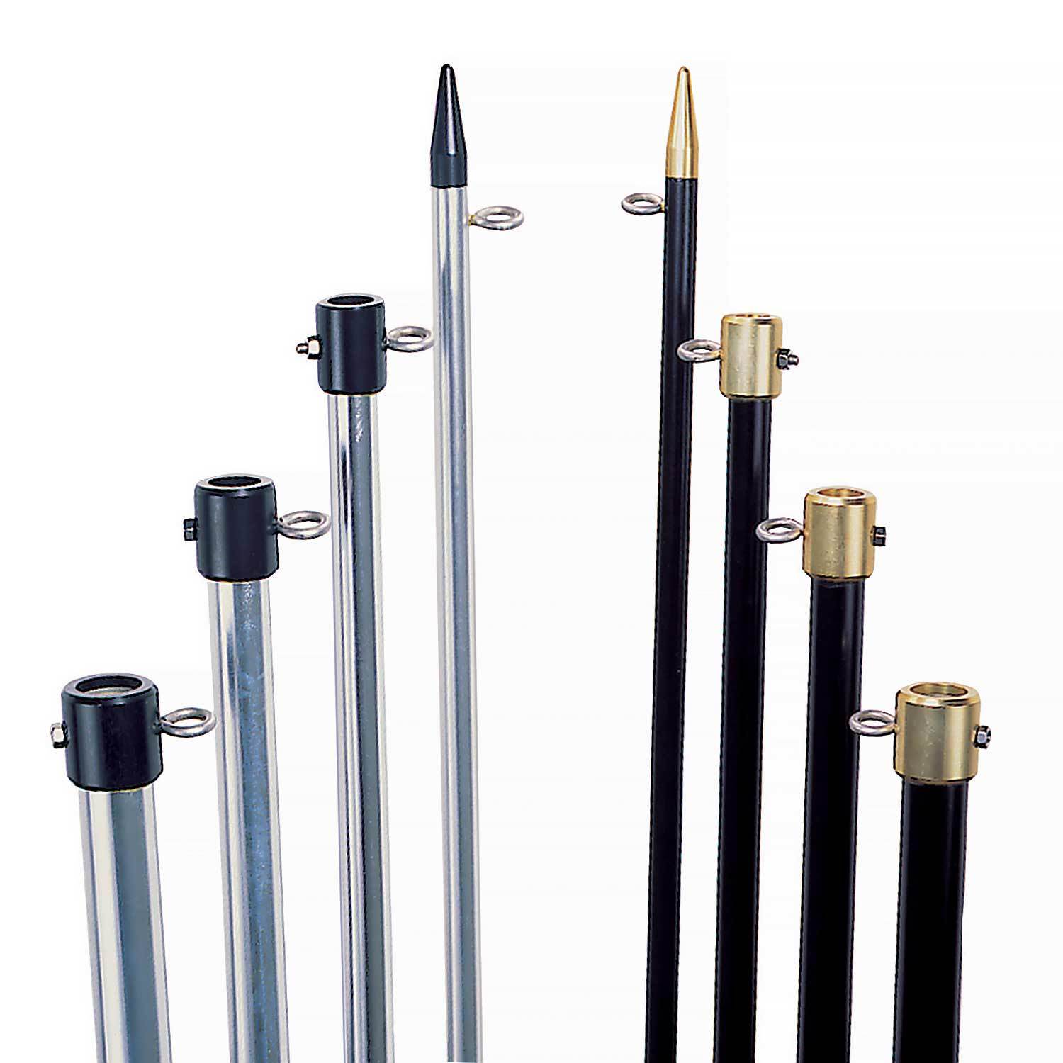 WEST MARINE Premium Fixed Aluminum Outrigger, 15' Black/Gold