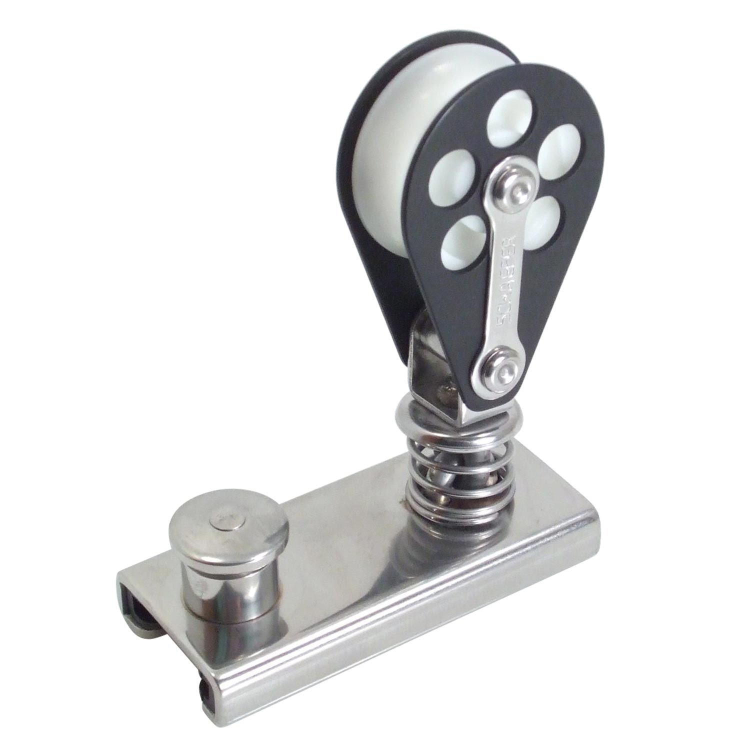 SCHAEFER Spring-Loaded Block fits 1" Track, Aluminum Cheeks