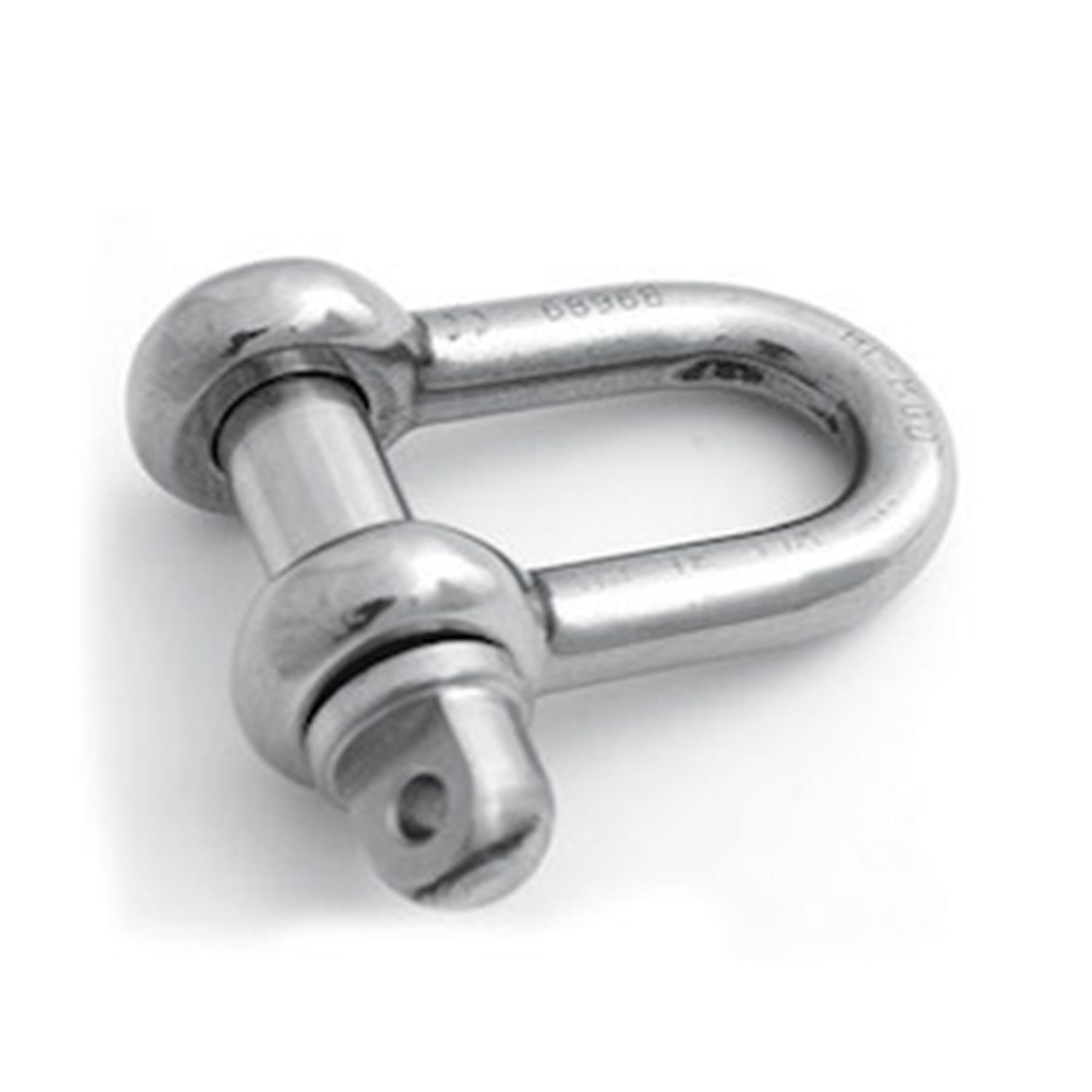 PETERSEN STAINLESS RIGGING Screw Pin D Shackle, Type A, 1/2" Pin Dia ...