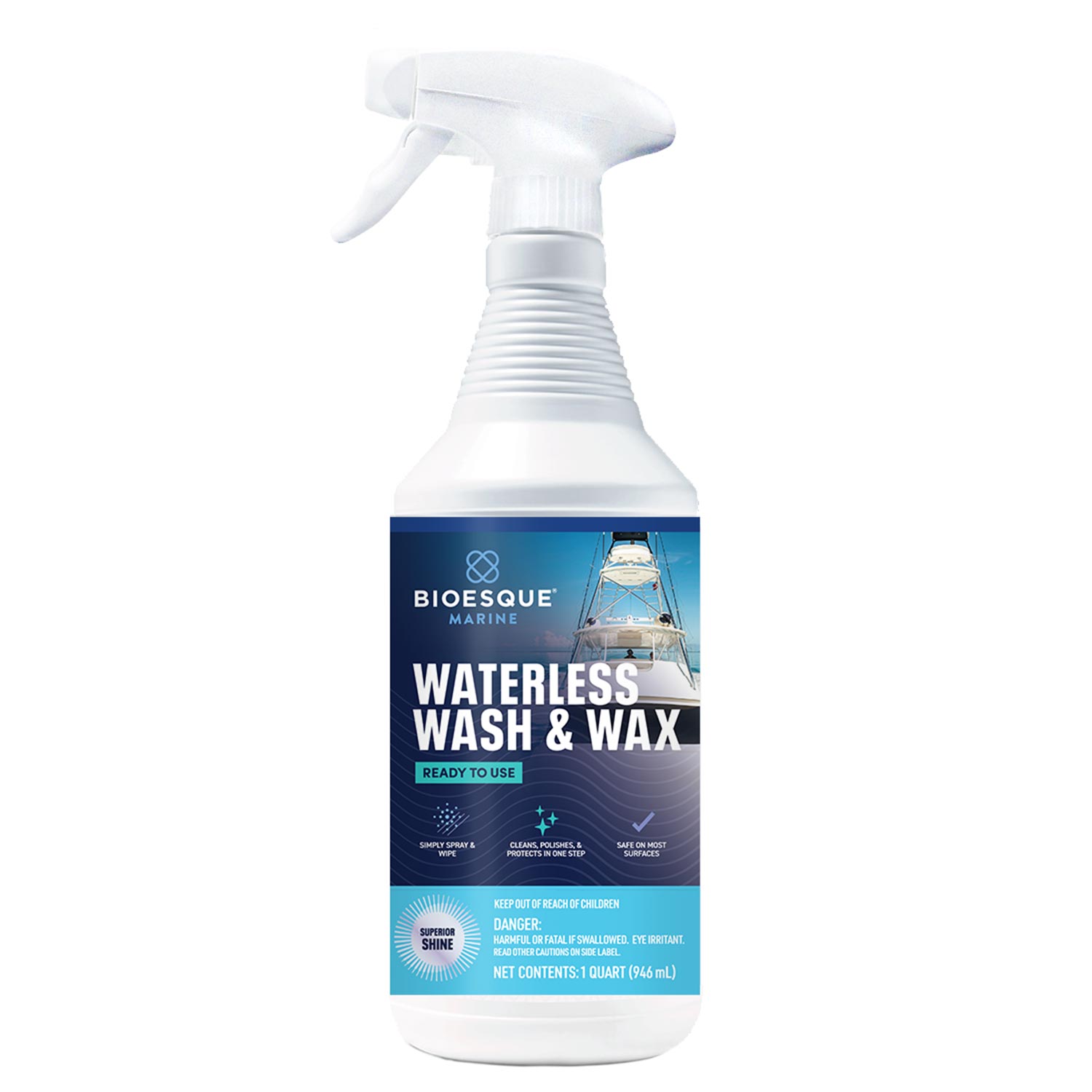 BIOESQUE MARINE Marine Waterless Wash & Wax, 1 Quart