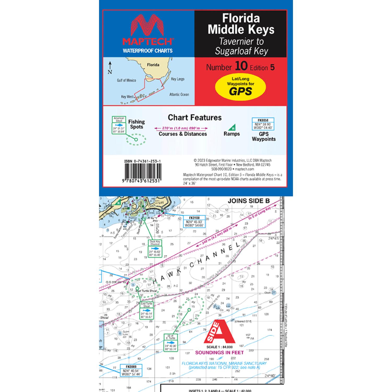 MAPTECH WPC010-05WMDS Florida: Middle Keys--Tavernier to Sugarloaf Key ...