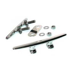 SCHAEFER 12 1/2" Stainless-Steel Stud-Mounted Deck Cleat