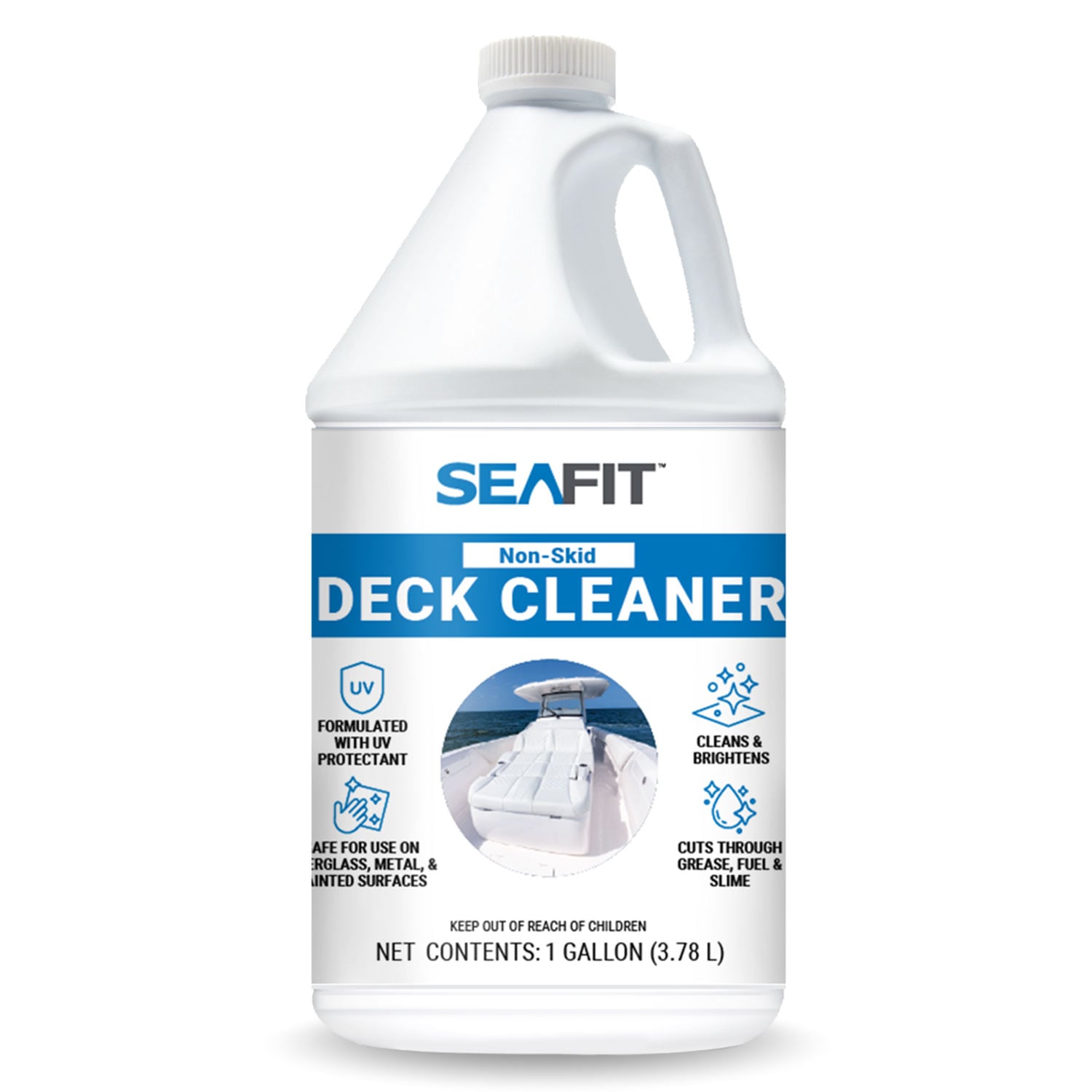 SeaFit Non-Skid Deck Cleaner Gallon for Boat Decks