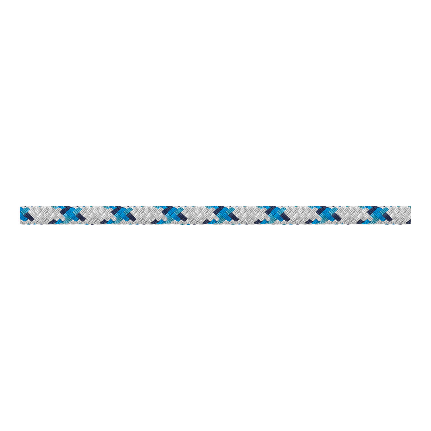 SAMSON ROPE 8mm Dia. XLS3 Double Braid Line, Blue, Sold by the Foot