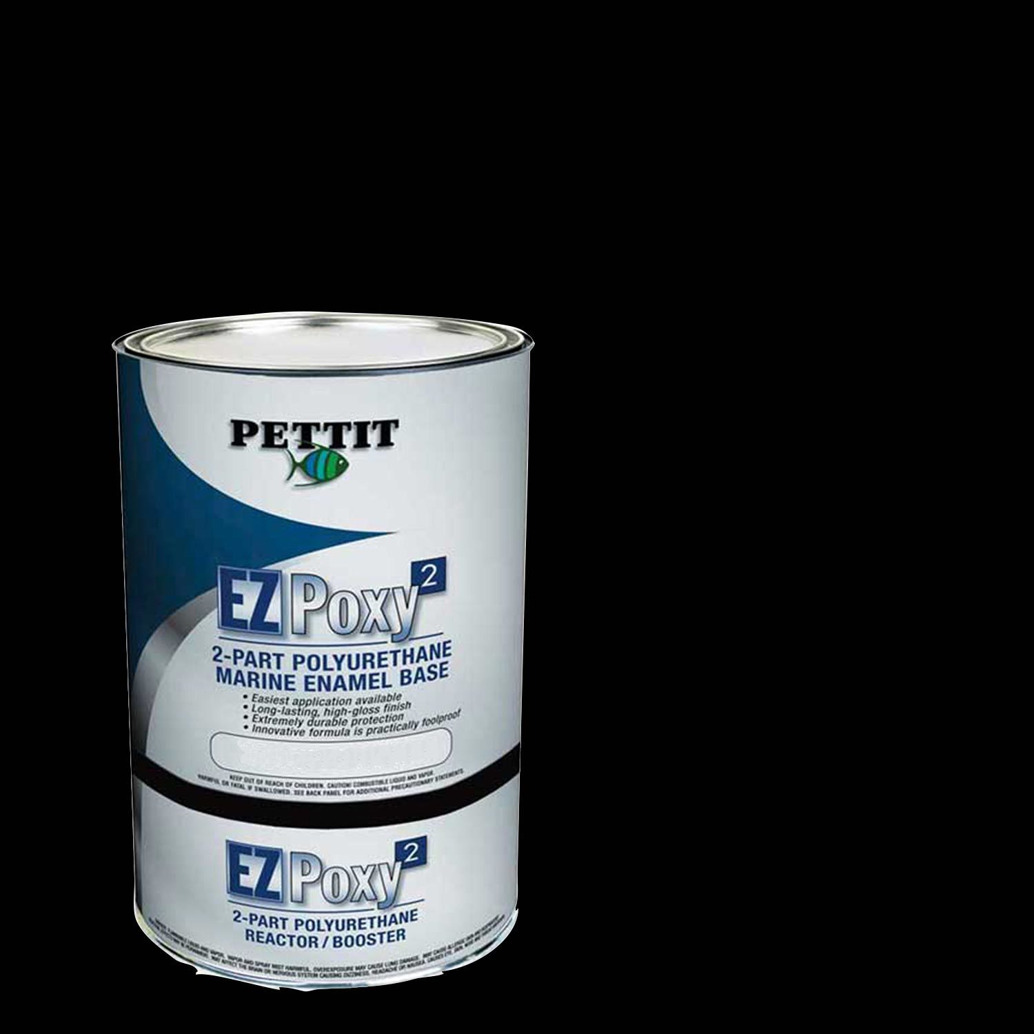 PETTIT PAINT EZ Poxy2 Two-Part Polyurethane Enamel, Black Ice, Quart