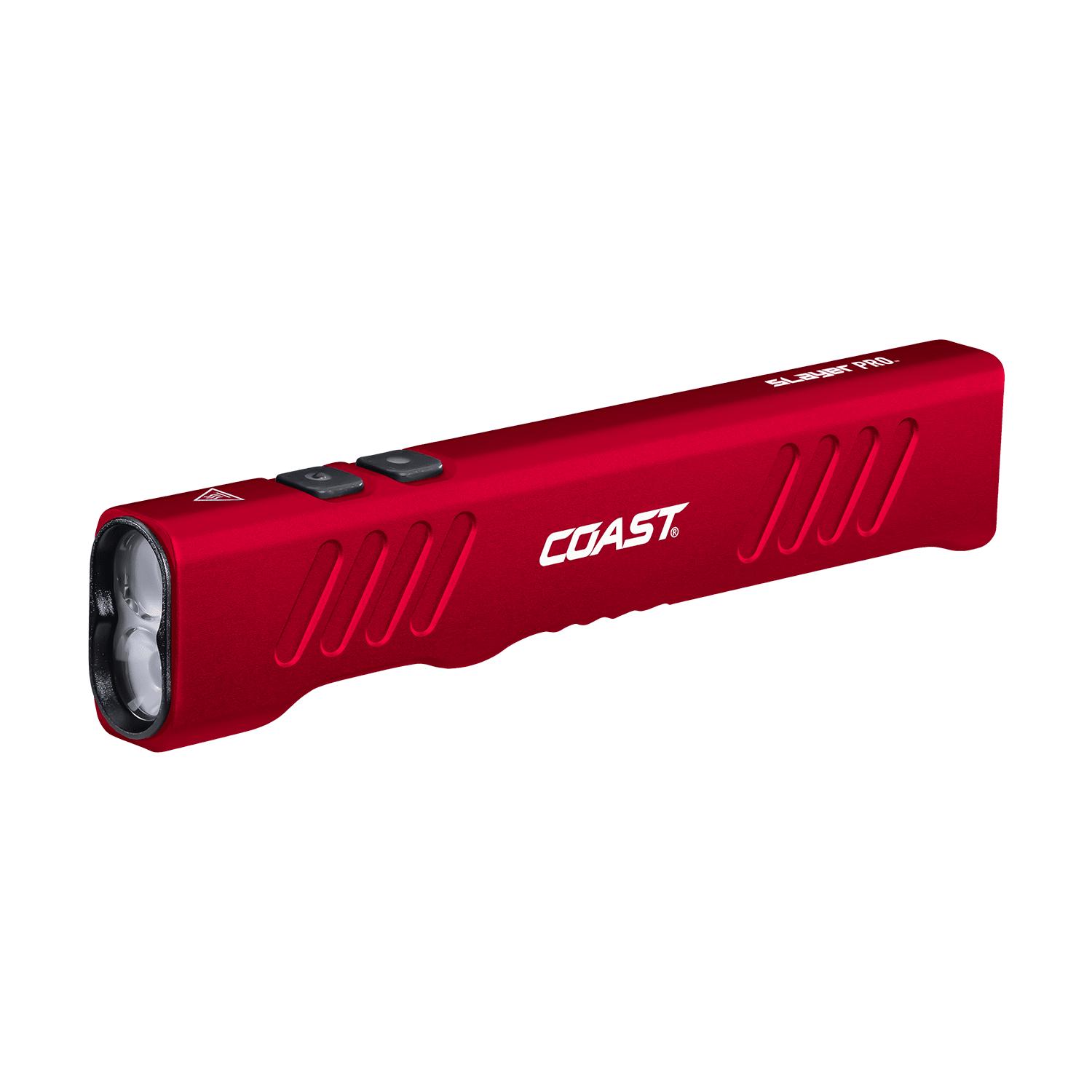 COAST Slayer Pro Rechargeable 1150 Lumen Flashlight, Red