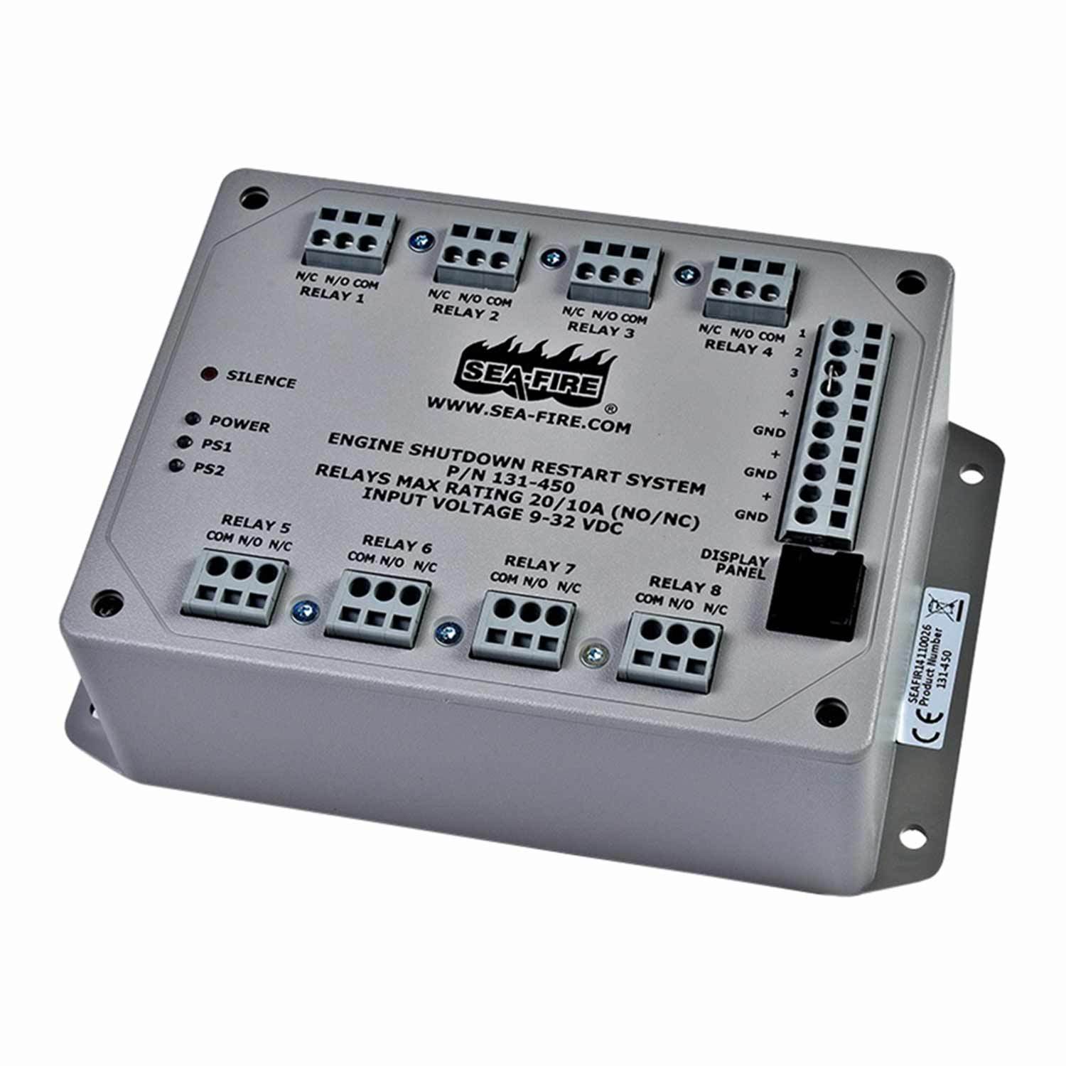 SEA-FIRE MARINE Engine Shutdown Control Unit, 4-Circuit, 9-32VDC