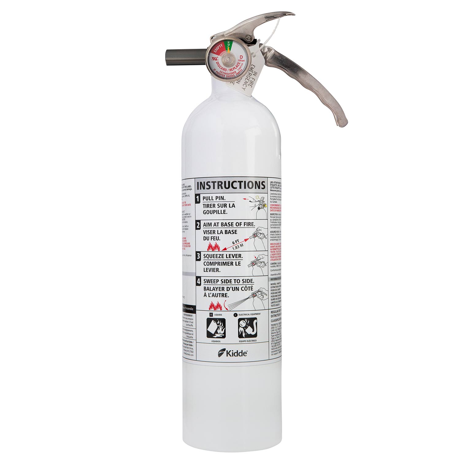 Kidde Mariner 110 Fire Extinguisher - Compact Marine Safety