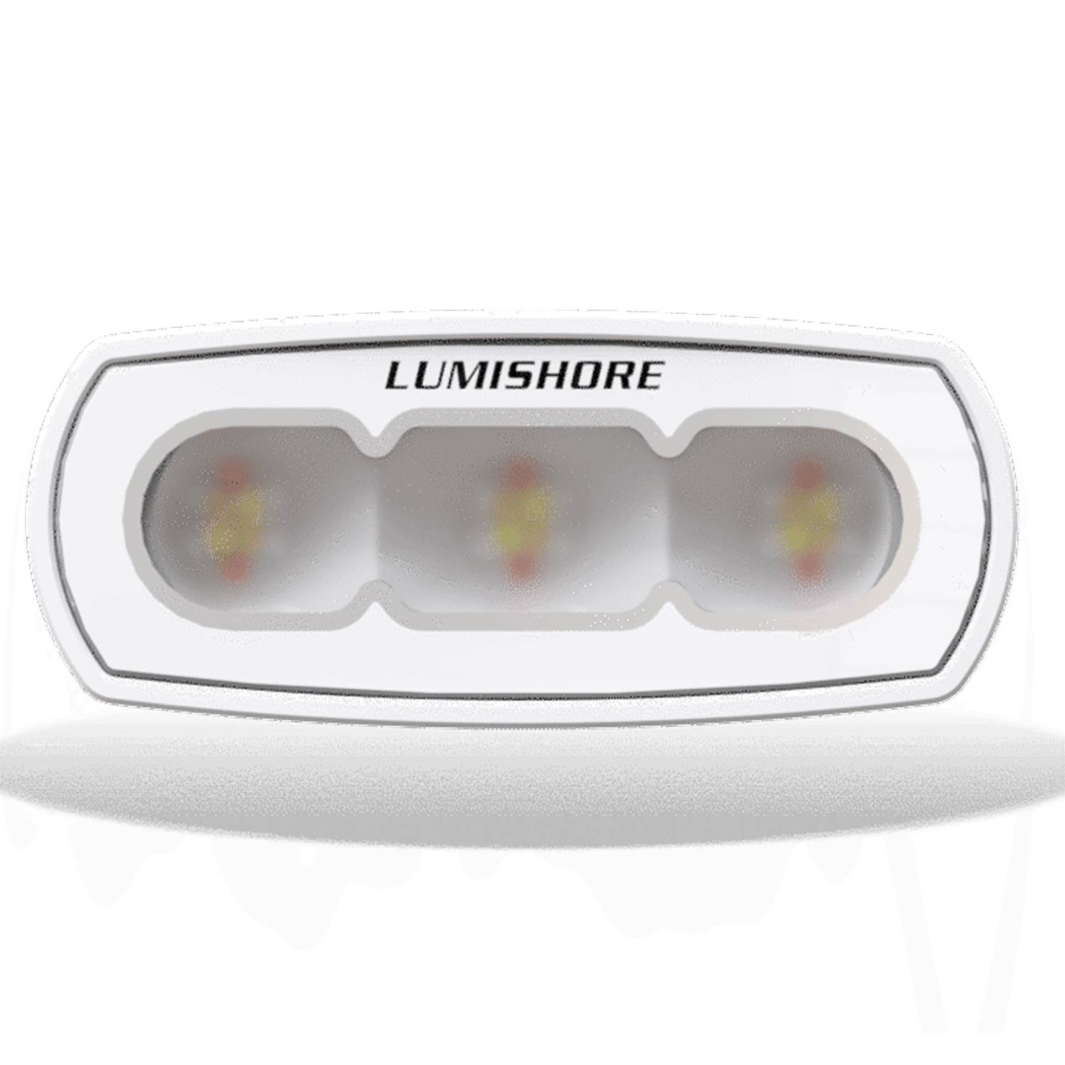 LUMISHORE Lumishore 4" Eclipse LED Floodlight, 1,500 Lumen, White