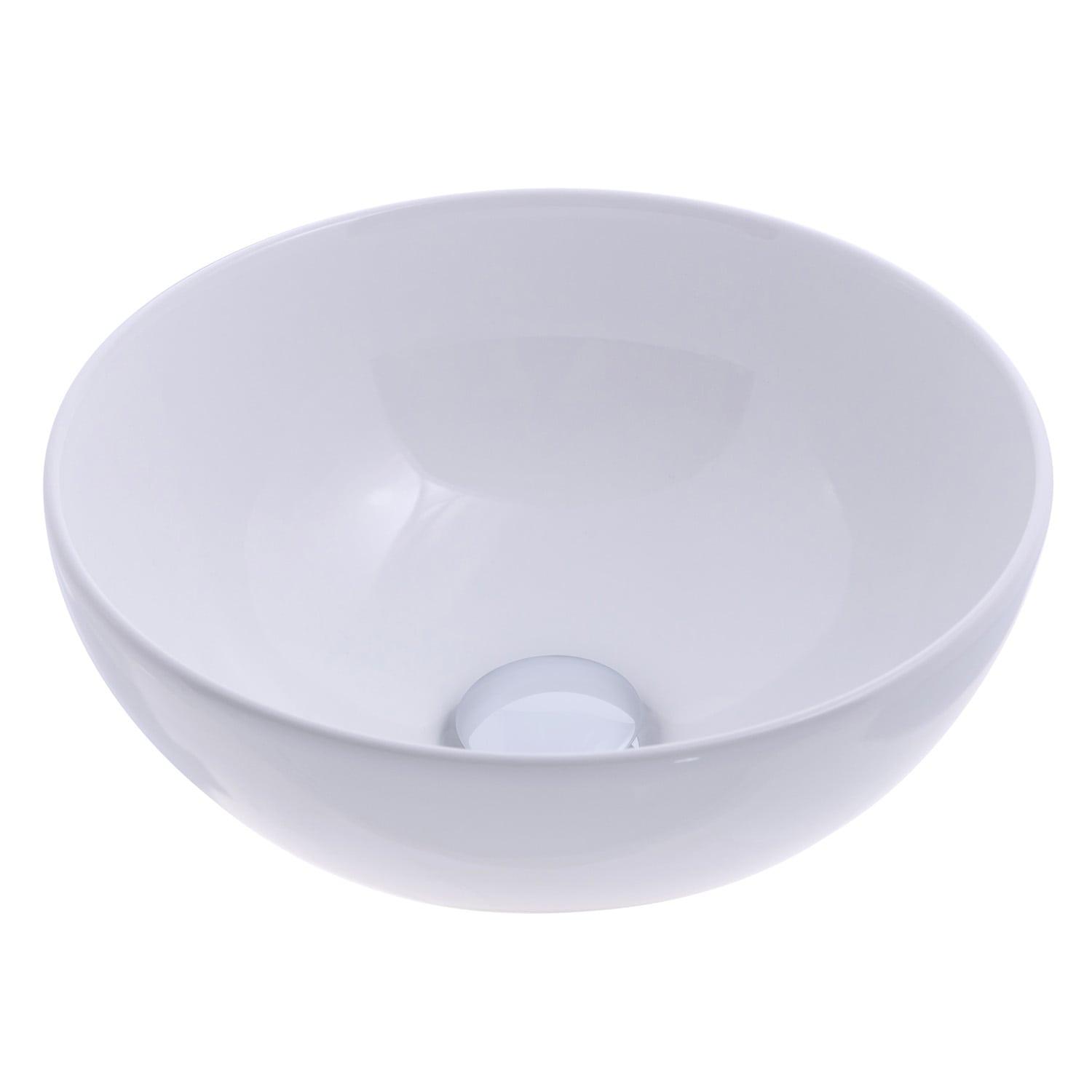 AMBASSADOR MARINE Half Sphere Vessel Smooth Porcelain, 12 1/2" Diameter ...