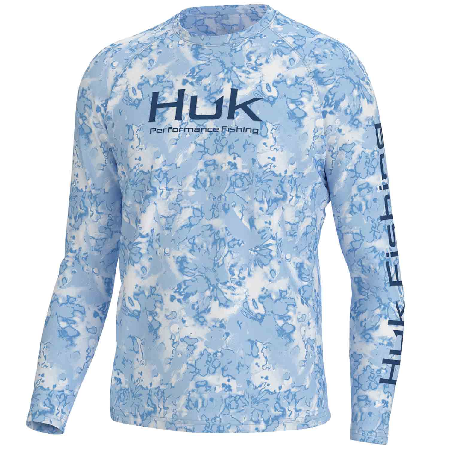 HUK Men's Pursuit Crew Fin Flats Shirt