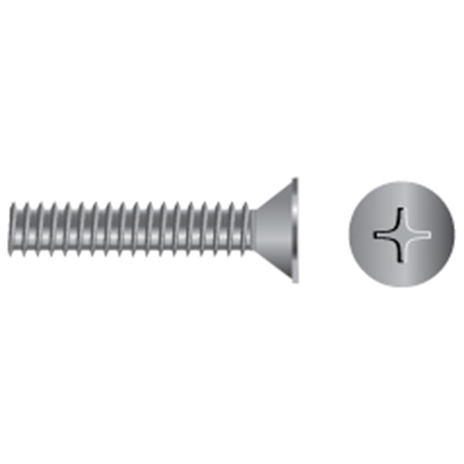 FASCO FASTENER Stainless Steel Phillips Flat-Head Coarse Thread Machine ...