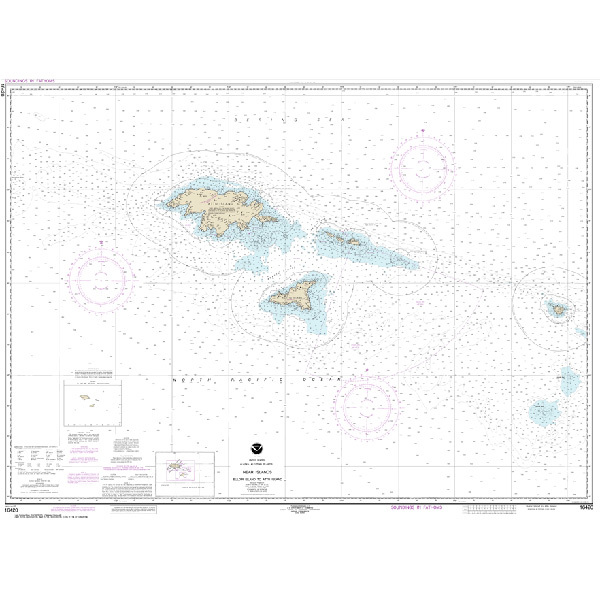 MAPTECH #16420 Near Islands Buldir Island to Attu Island