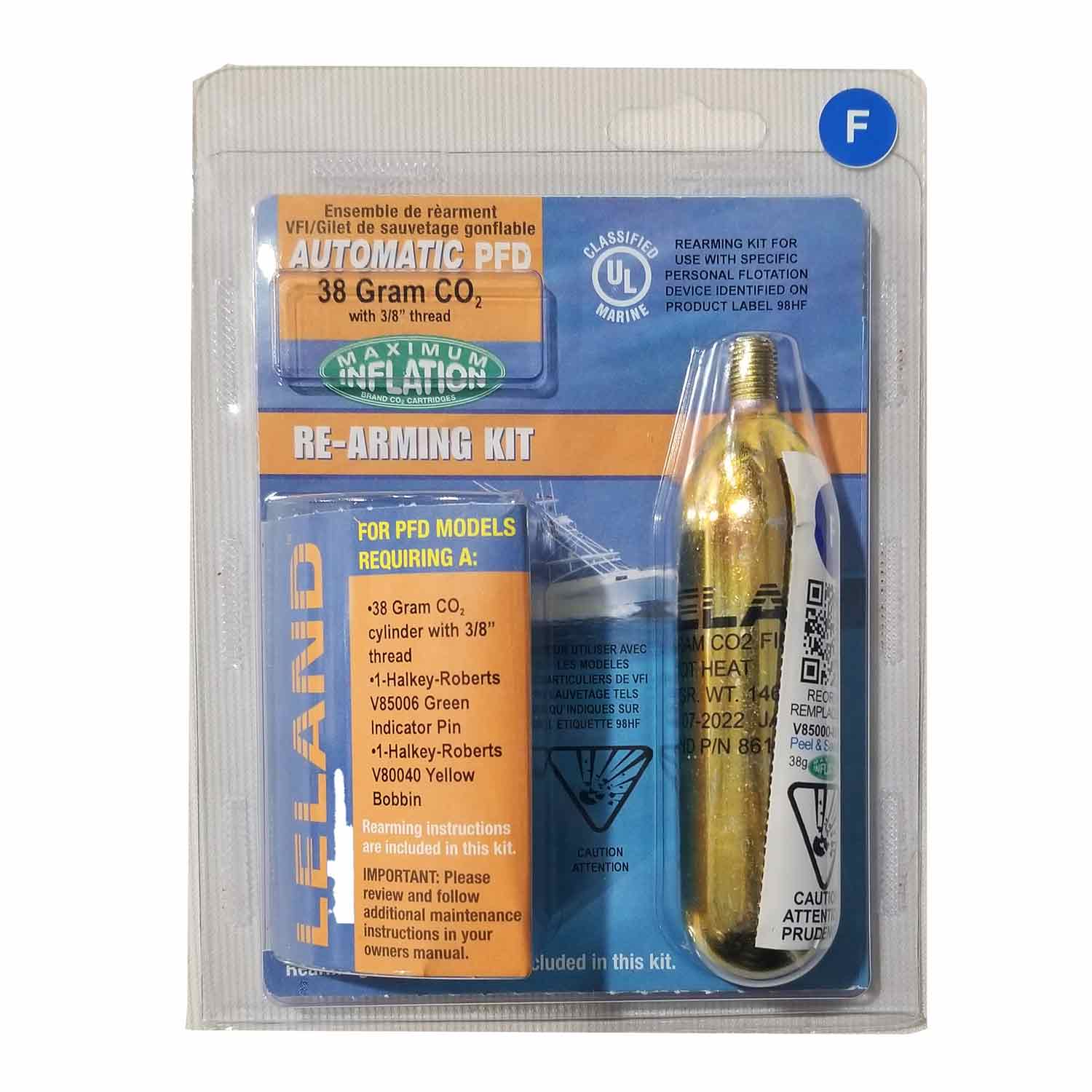 Leland 38 g PFD Rearming Kit – V85000 Auto Inflators