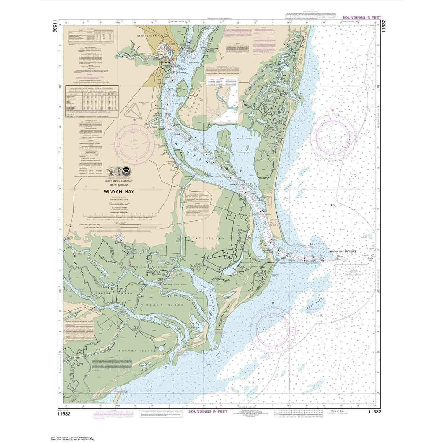 NOAA Winyah Bay 33 X 40 Waterproof