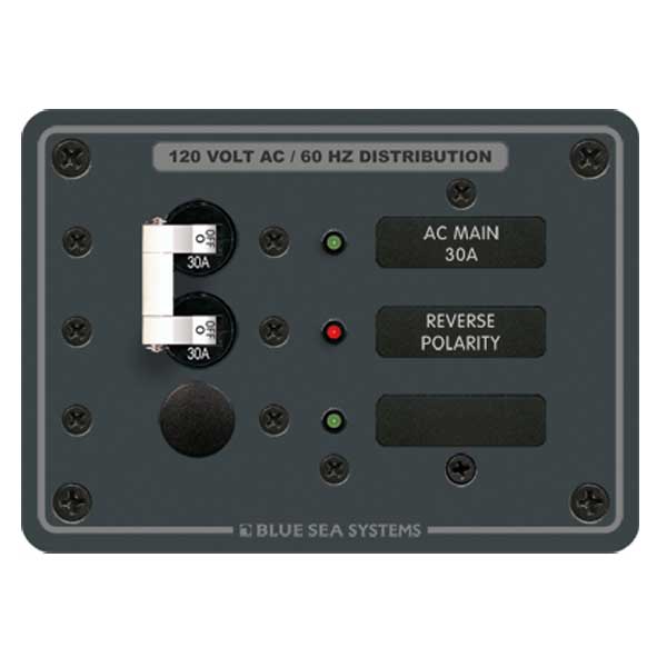 BLUE SEA SYSTEMS A-Series 120V AC Main Circuit Breaker, Main + 1 Positions