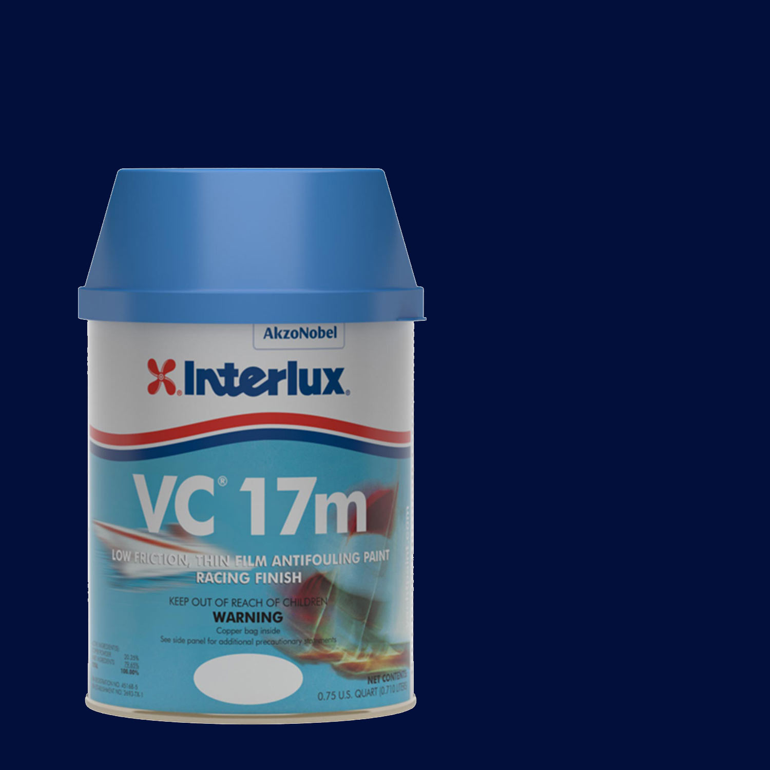 INTERLUX VC 17m Antifouling Paint, Blue, Quart | West Marine