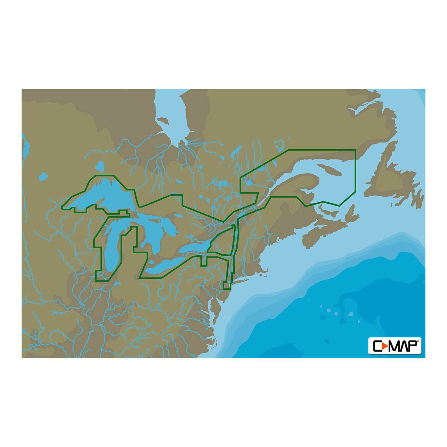 C-MAP MAX-N+ Great Lakes and St. Lawrence Seaway Electronic Chart