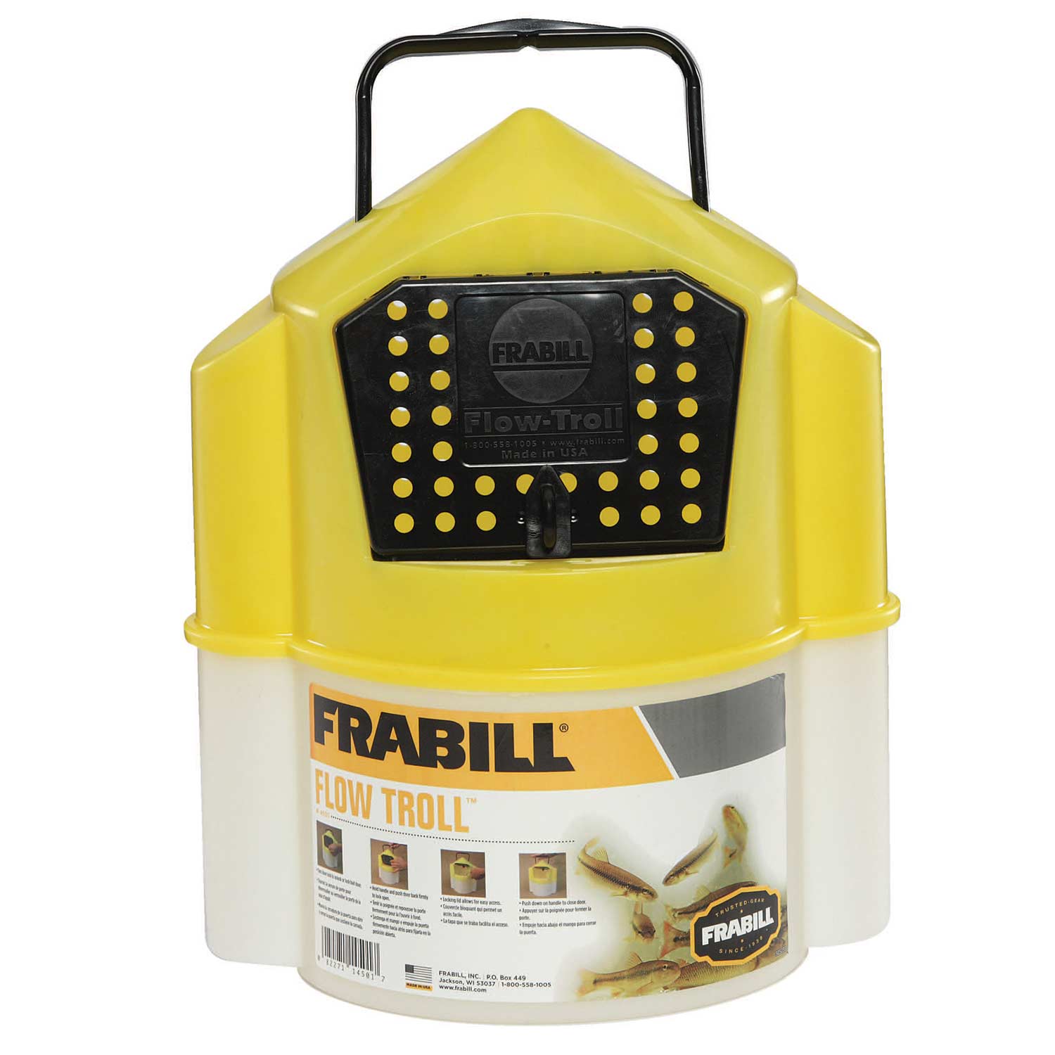 FRABILL 6 Quart Flo Troll® Bait Bucket