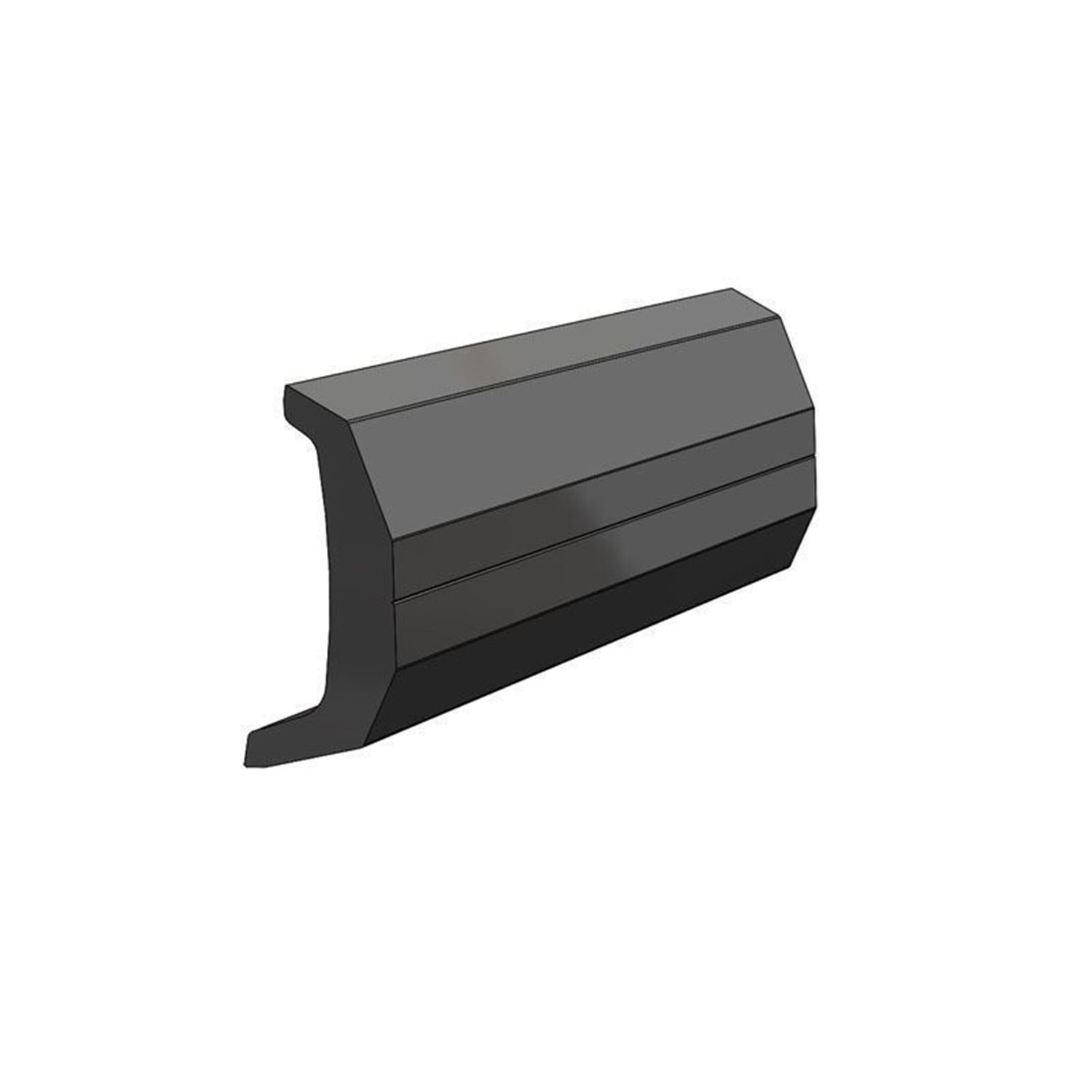 TACO MARINE Rigid Black Rub Rail Kit, 1 7/16" x 5/8", 3 Pieces 7.5', 7. ...