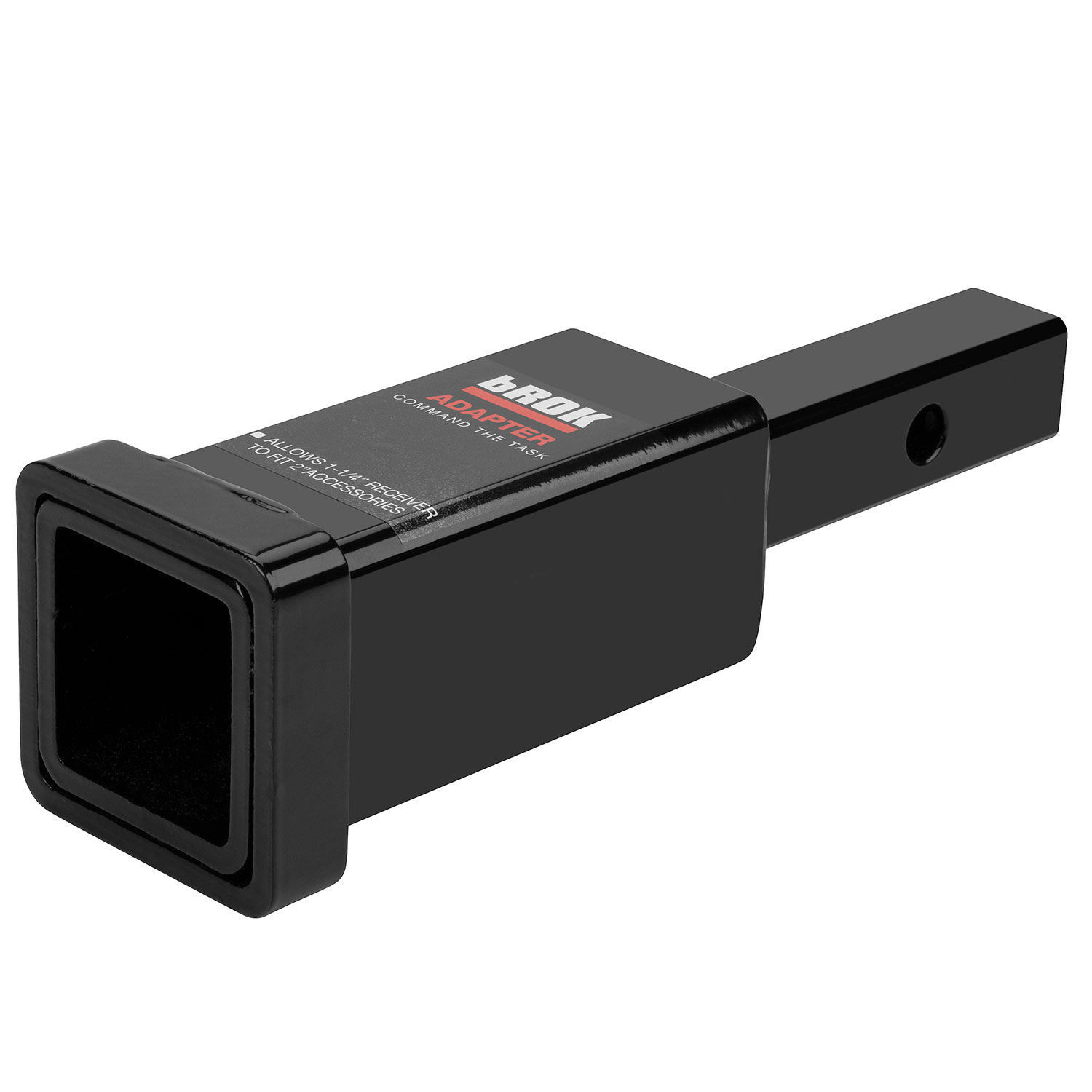 BROK Adapter 1 1/4" to 2" , 6" Long, Black