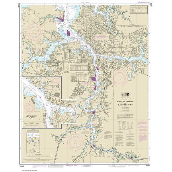MAPTECH #12253 Norfolk Harbor & Elizabeth River