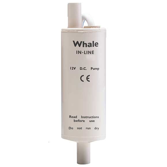 WHALE PUMPS In-Line Booster Pump, 12V
