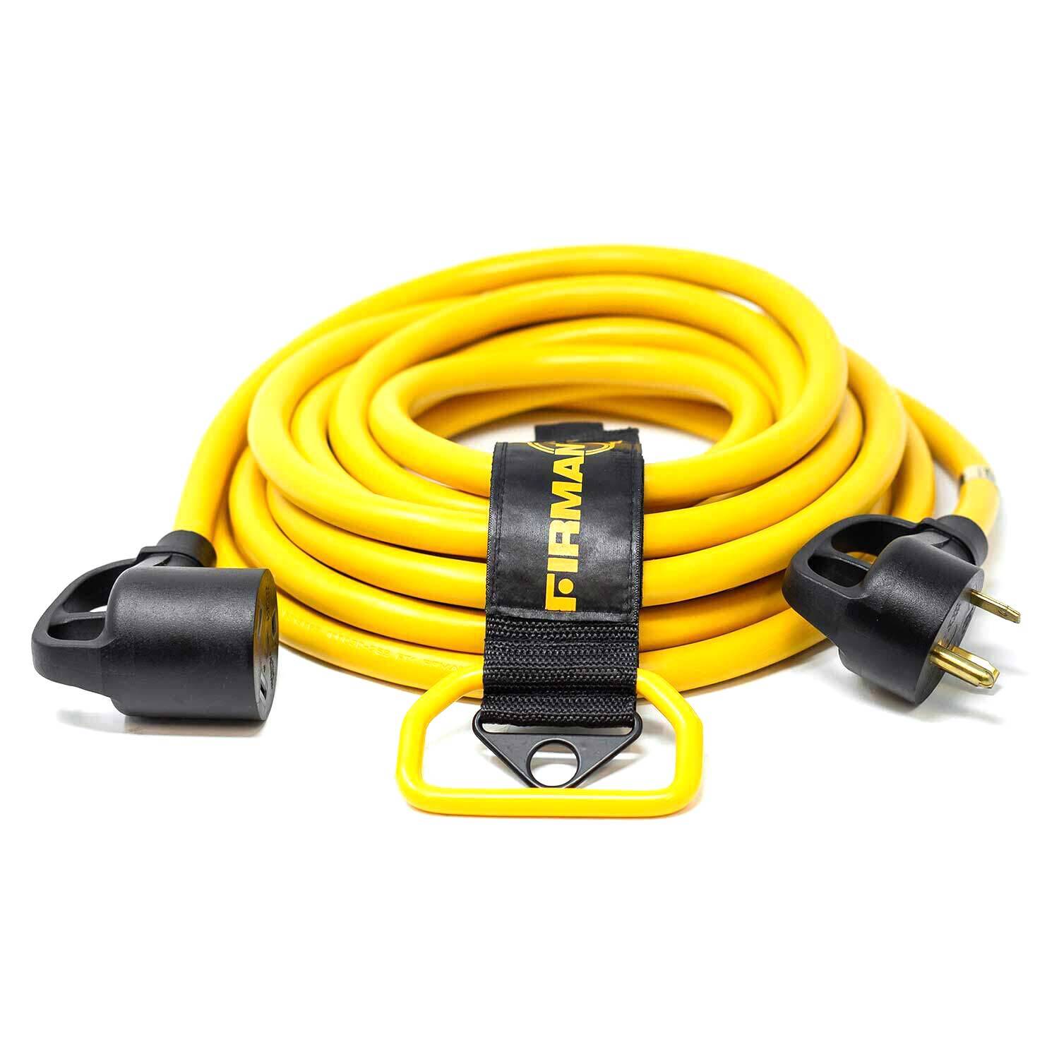 FIRMAN POWER EQUIPMENT 25' Heavy Duty TT-30P to TT-30R Power Cord With ...