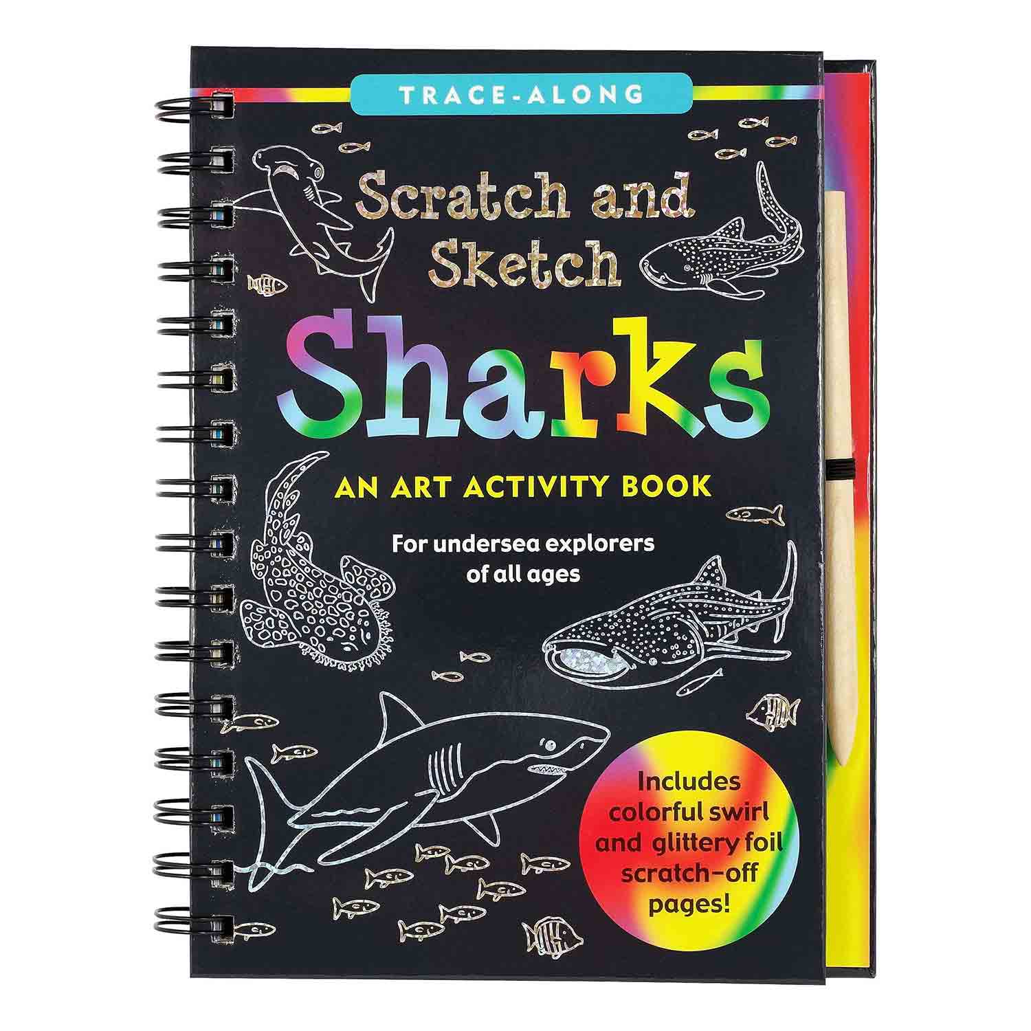 PARADISE CAY Scratch & Sketch Sharks Book
