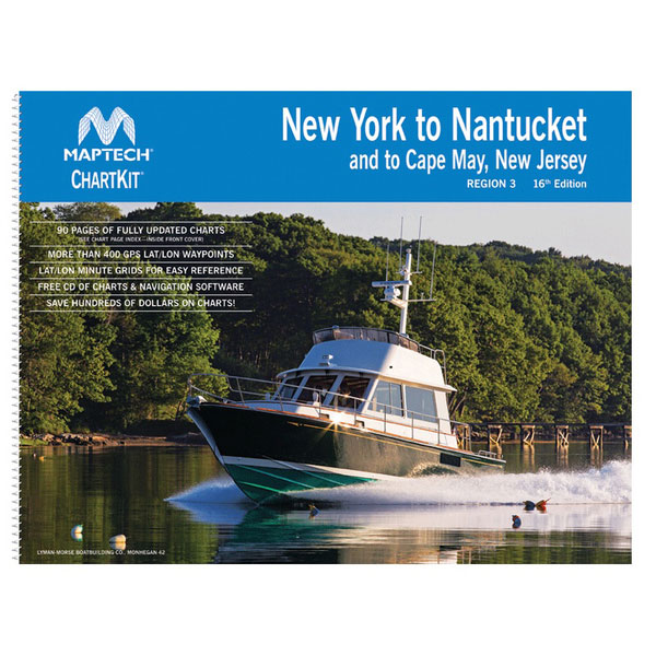 MAPTECH ChartKit Region 3, 16th Edition New York to Nantucket and to ...