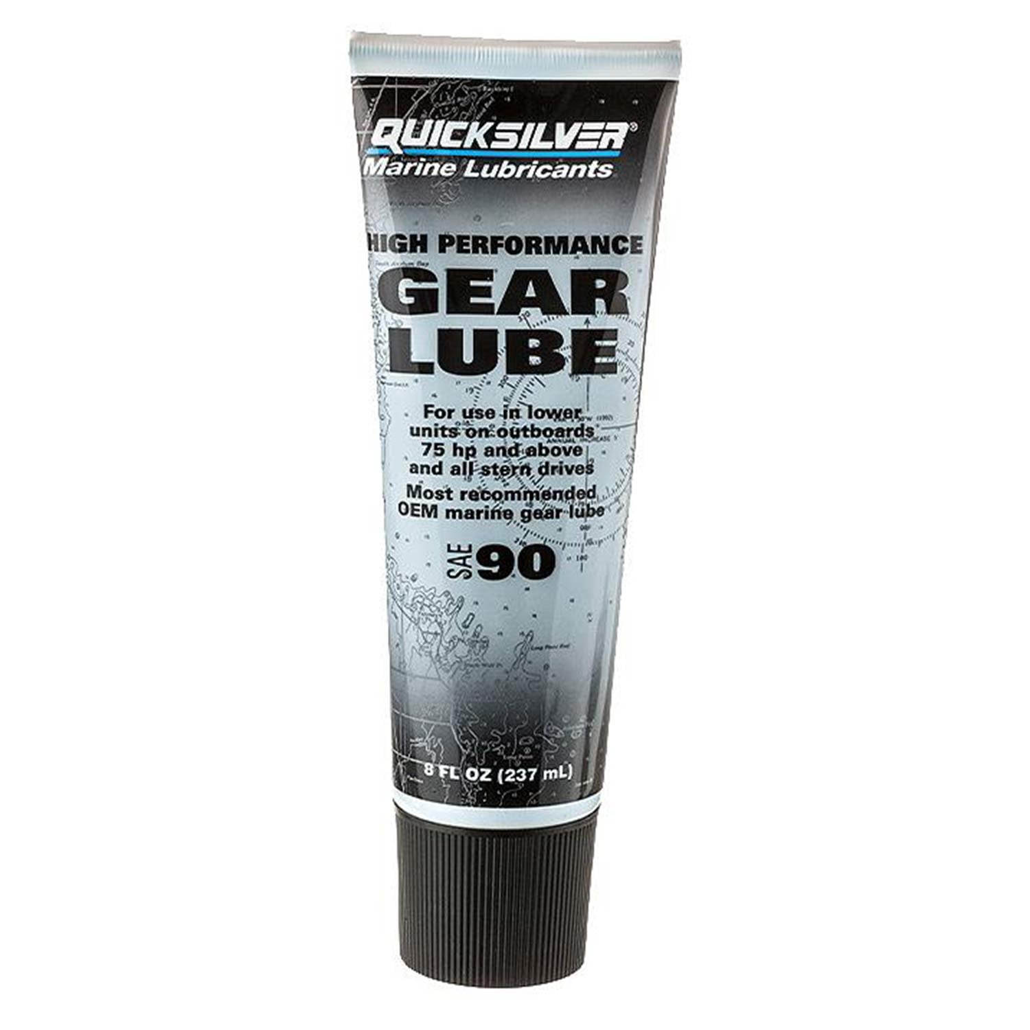 QUICKSILVER Quicksilver 8M0222060 SAE 90 High Performance Gear Lube, 8 oz.