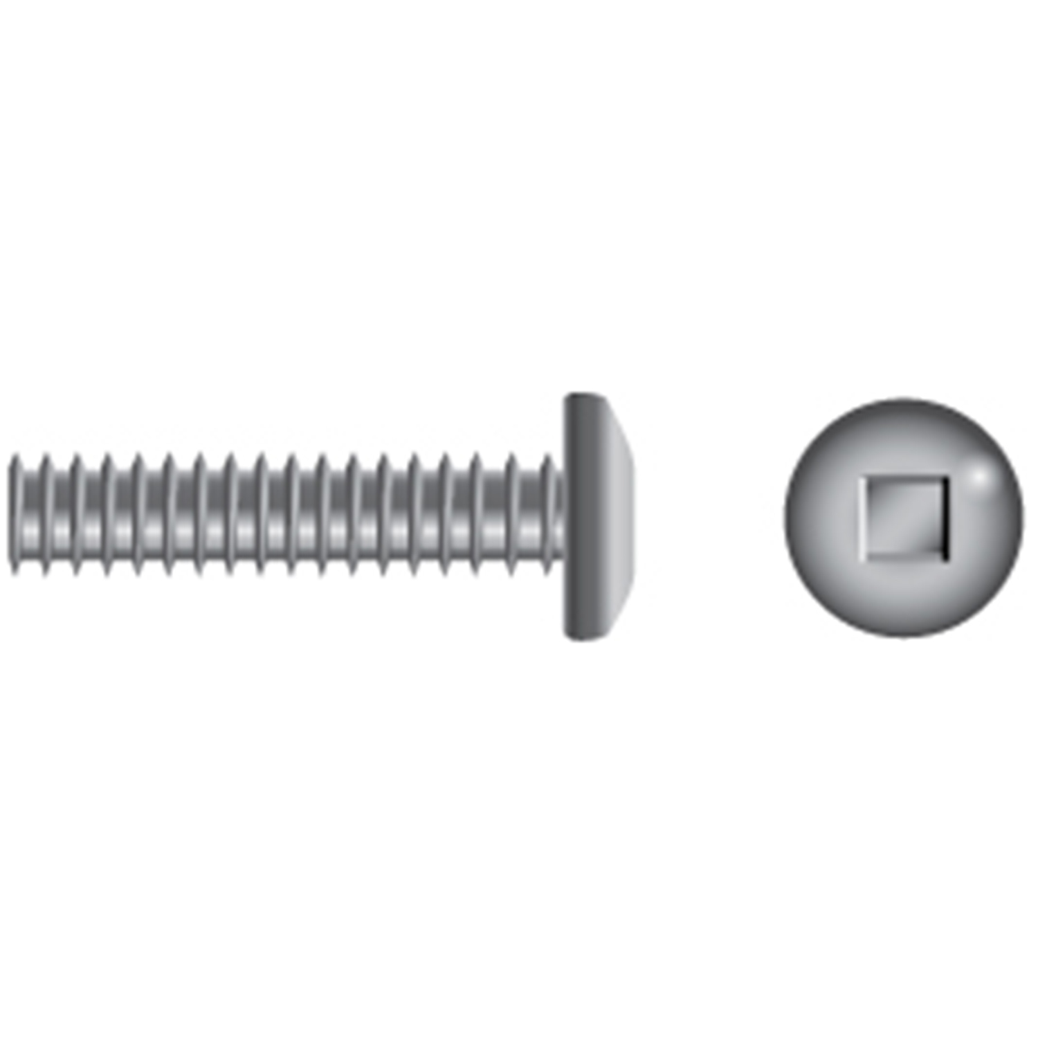 FASCO FASTENER 8-32 X 2" Stainless Steel Square Drive Pan-Head Machine ...