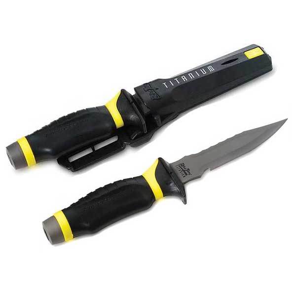 TRIDENT DIVING EQUIPMENT Blue Tang® Titanium Drop Point Dive Knife