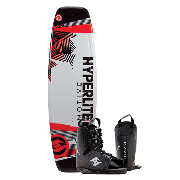 HYPERLITE 140 Motive Wakeboard Combo Package w/ Frequency Boot, One ...
