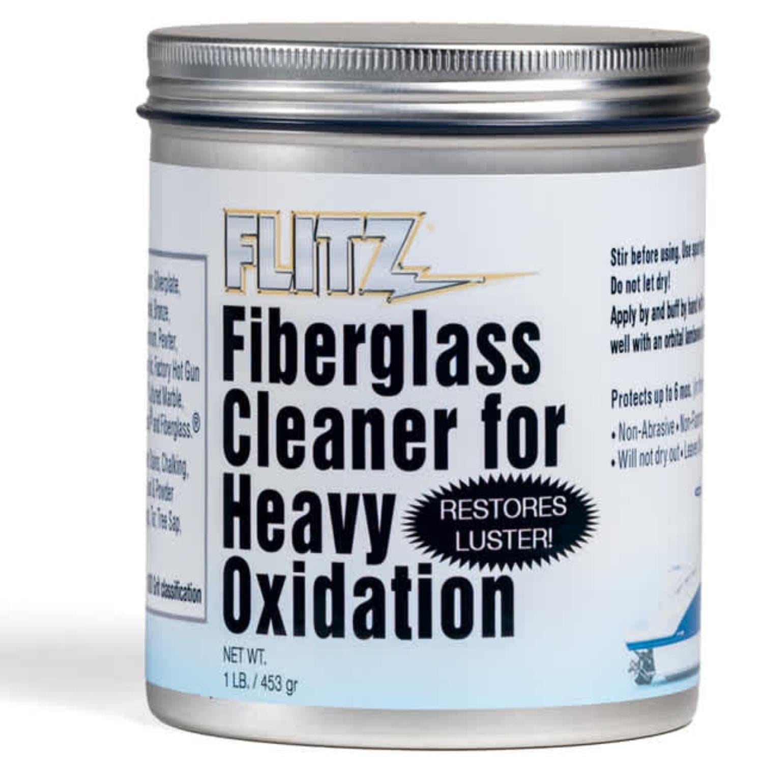 FLITZ Flitz Fiberglass Cleaner for Heavy Oxidation, 1 Pound