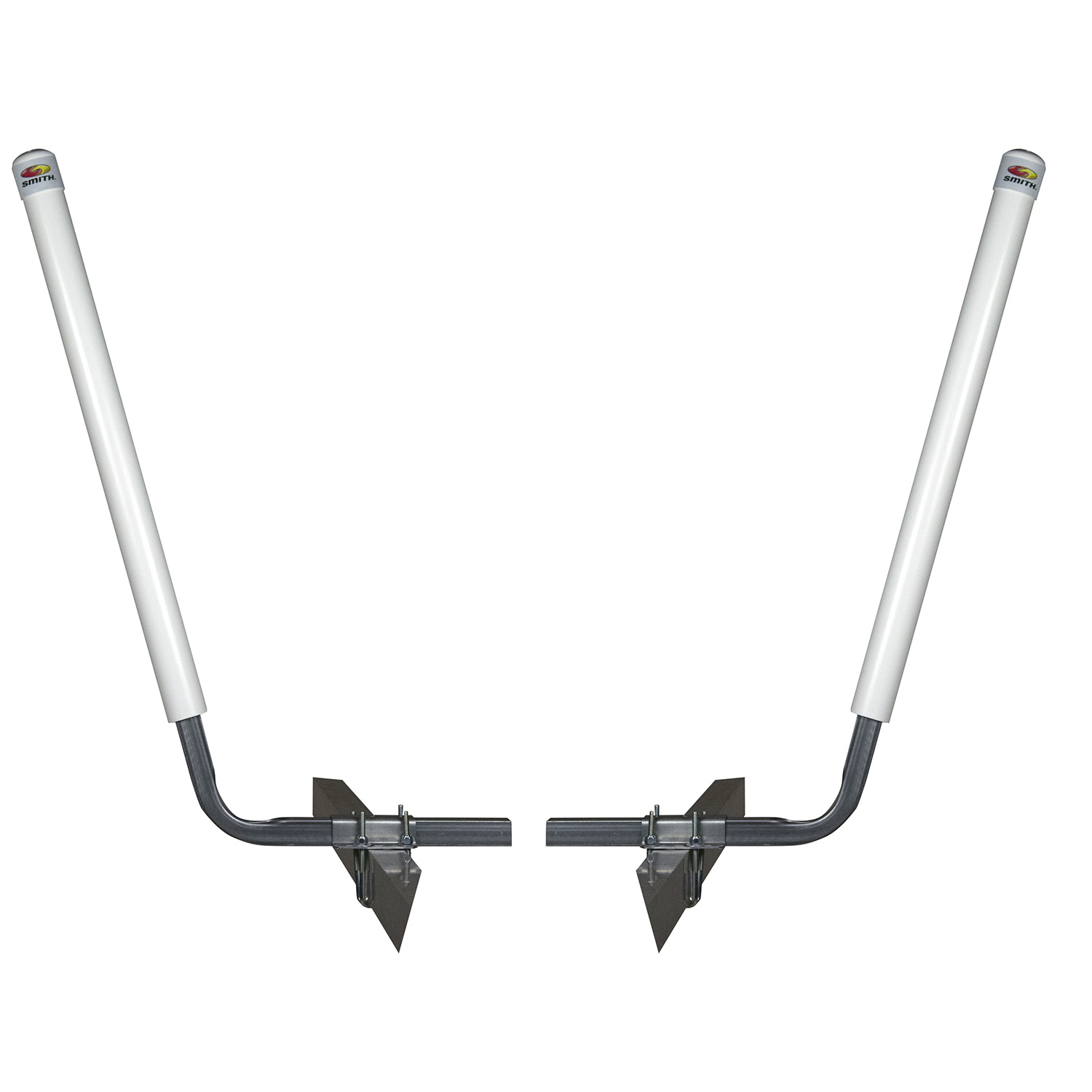 C E SMITH 40" Angled PVC Post Guide-Ons, White