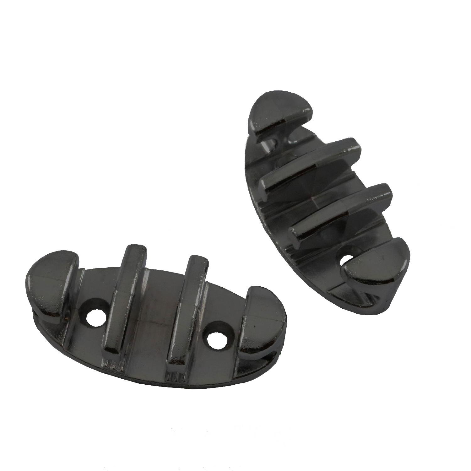 MARTYR 3" Rope Cleat, Black, Nylon, 2-Pack