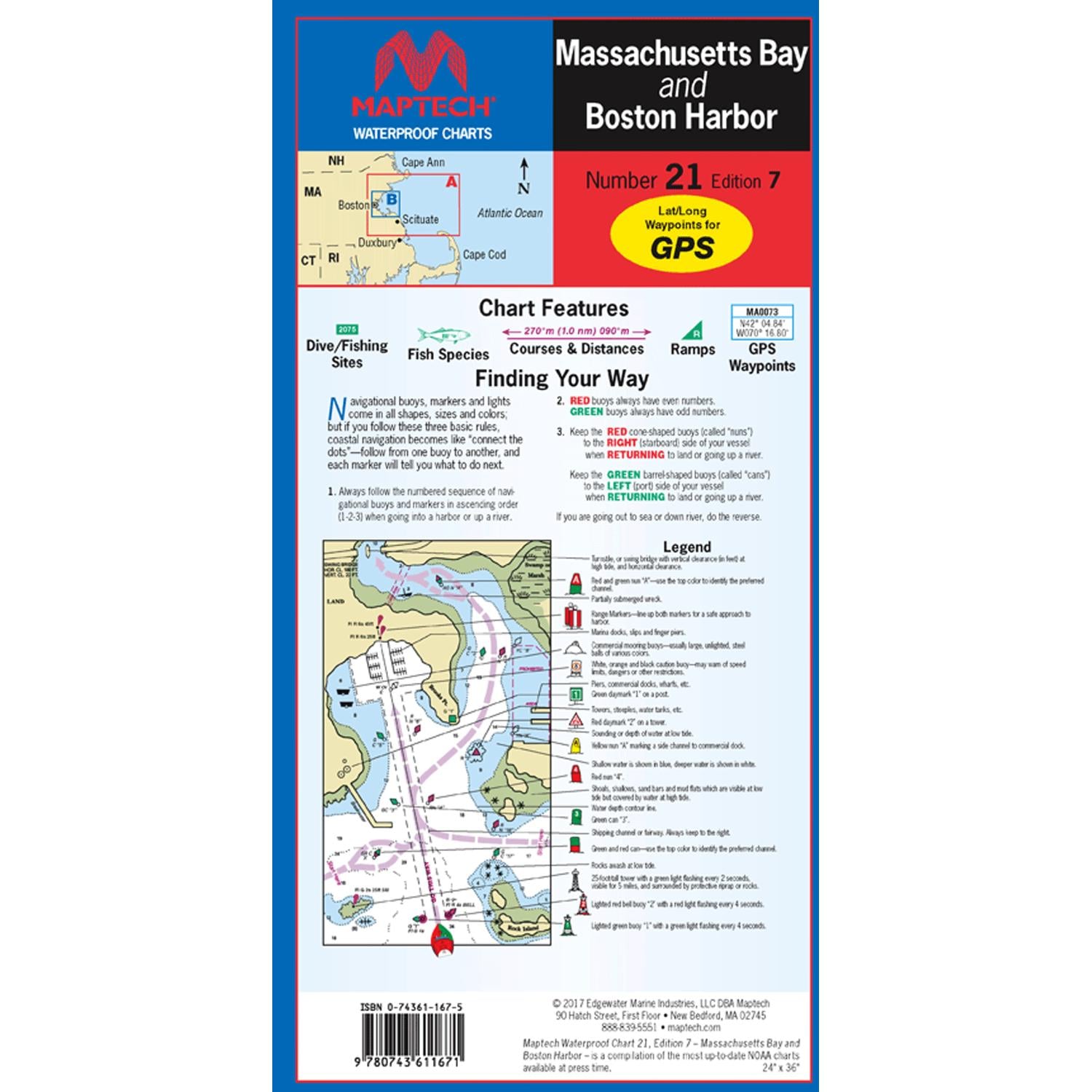 MAPTECH WPC021-07WMDS MA BaytoBos Harbor 7th Edition